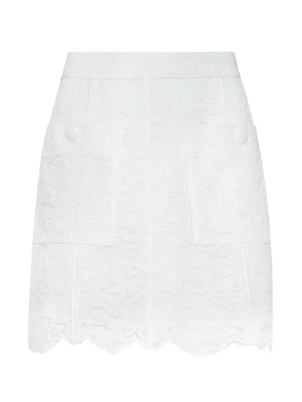 L'Agence Riven Lace Mini Skirt