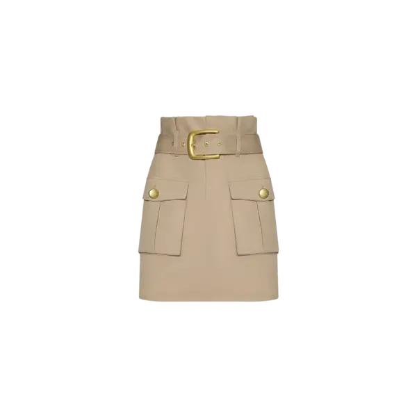 L'Agence Maelis Mini Skirt - Macadamia Brown