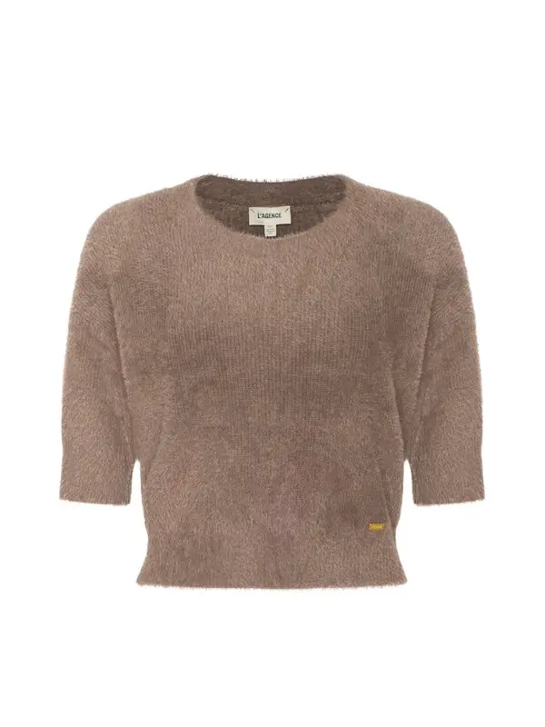 L'Agence Guinevere Cropped Pullover - Cardamom