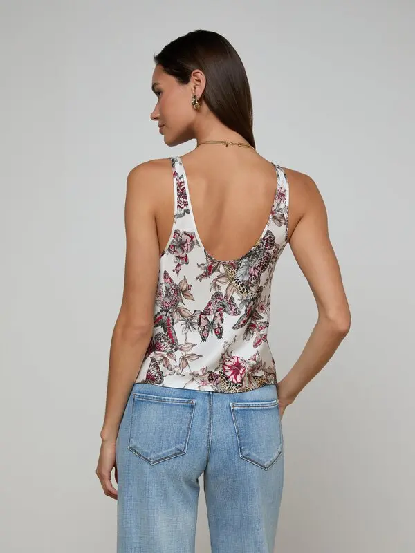 L'Agence Eddie Printed Tank Top
