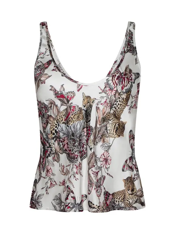 L'Agence Eddie Printed Tank Top
