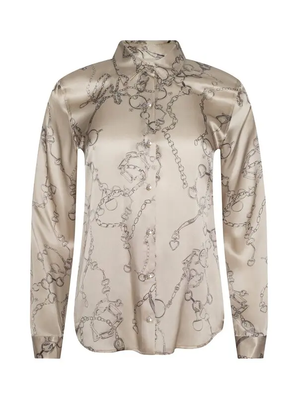 L'Agence Tyler Silk Blouse Top