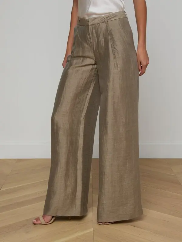 L'Agence Allanah Linen-blend Trouser