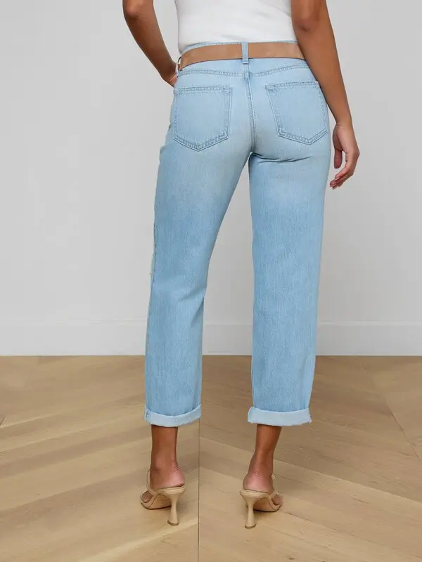 L'Agence Nevia Slouchy Straight-leg Jean - Brea Destruct
