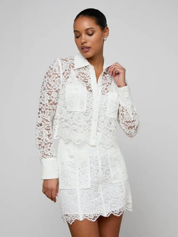 L'Agence Roelle Lace Blouse Top
