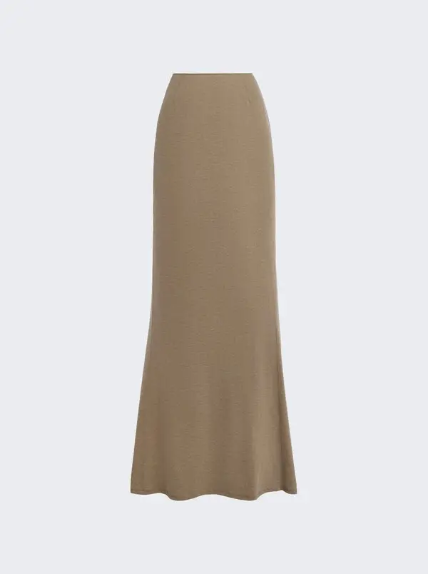 WIEDERHOEFT Draped Jersey Maxi Skirt