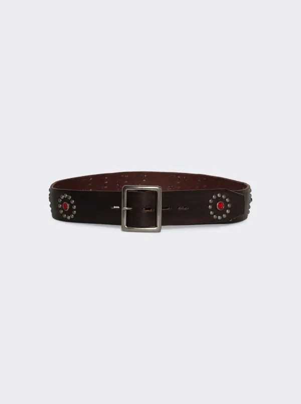MadeWorn Live Free Leather Belt - Brown