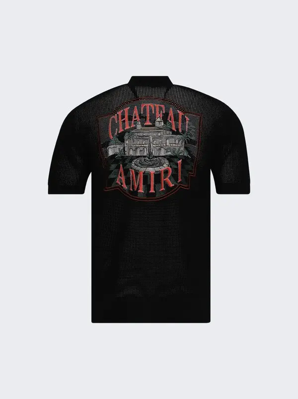 Amiri Chateau Crochet Os Shirt