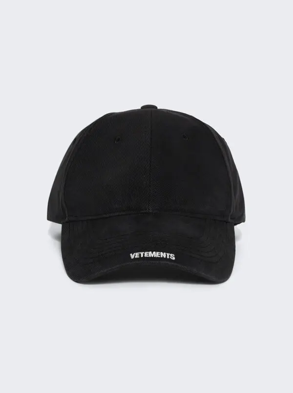 Vetements Nano Logo Cap - Black