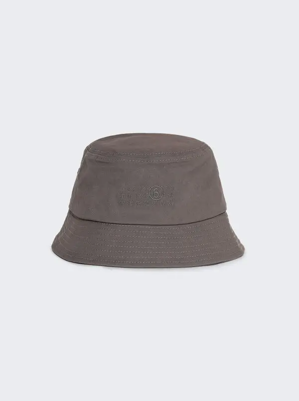 MAISON MARGIELA Cotton Canvas Bucket Hat - Gray
