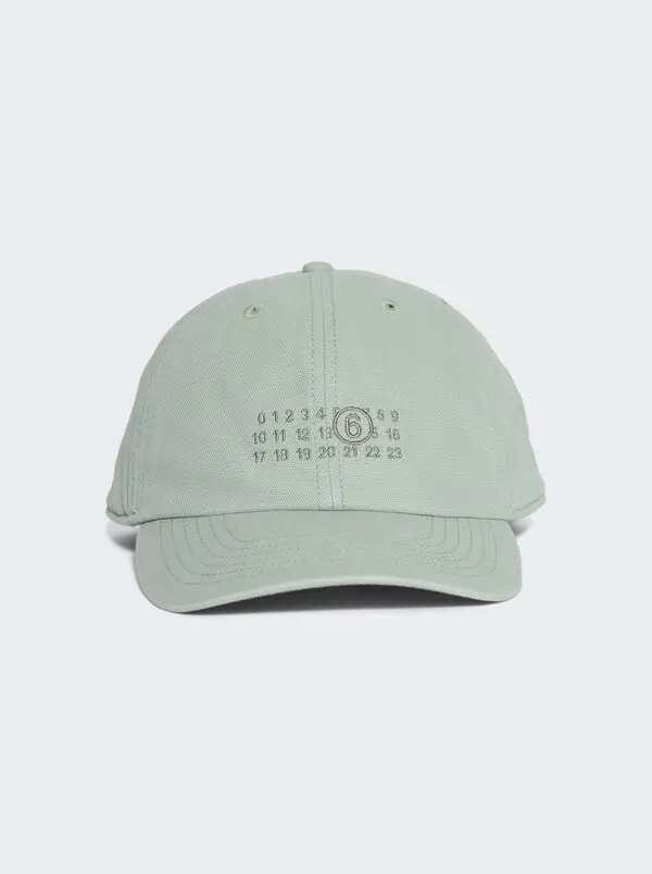 MAISON MARGIELA Cotton Canvas Cap - Aqua
