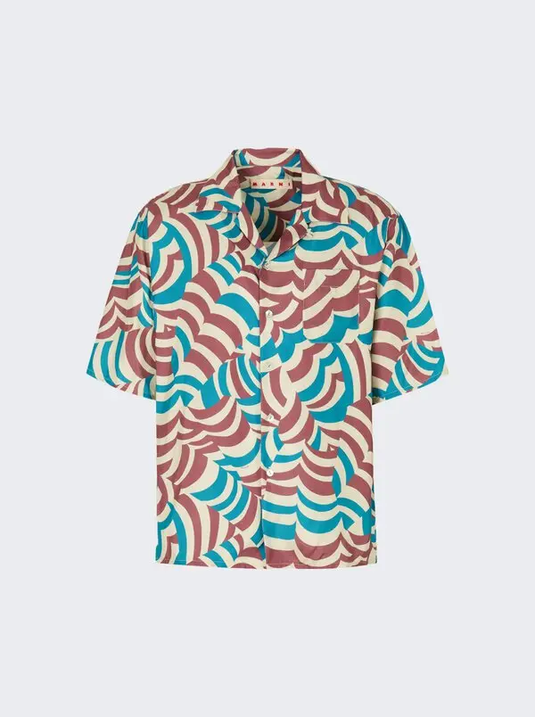 Marni Short Sleeve Shirt Tobacco - Multi