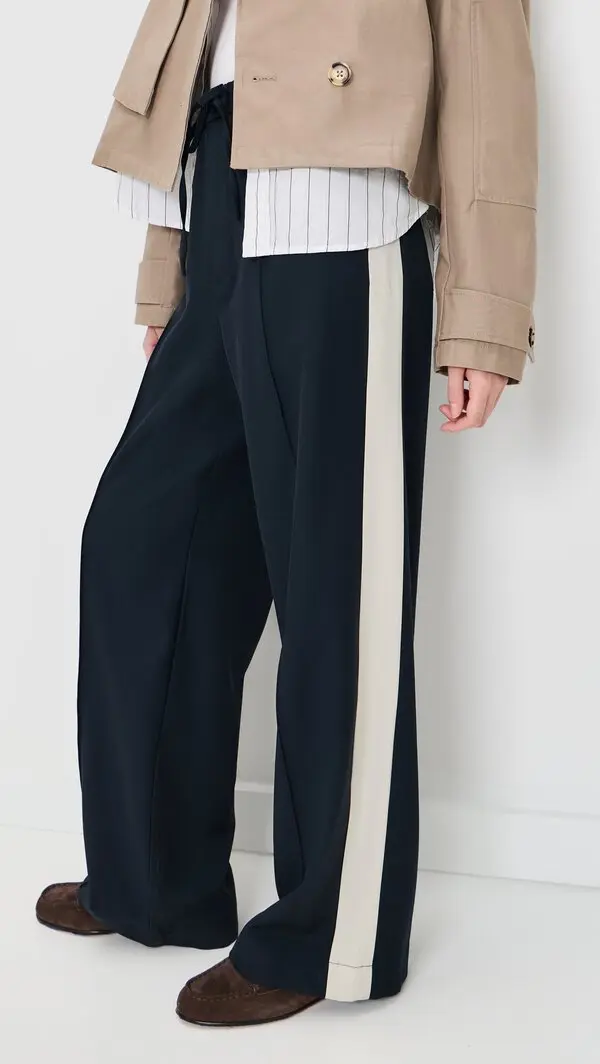 Rag & Bone Siena Wool Side Stripe Pants - Sal