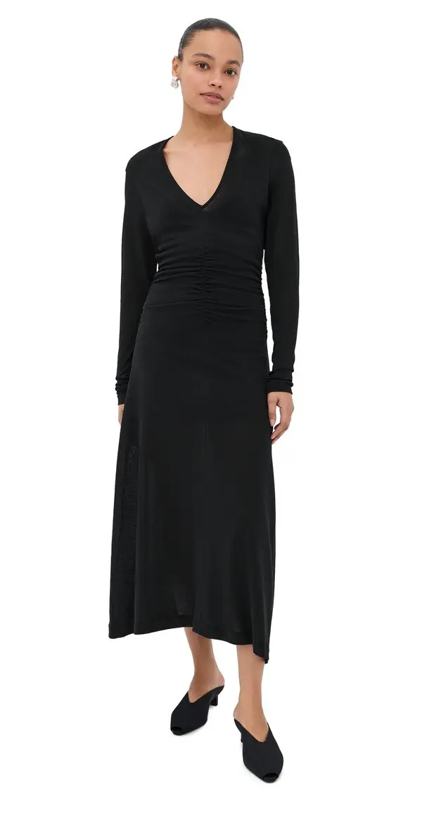 Bite Studios Steep V-neck Maxi Dress