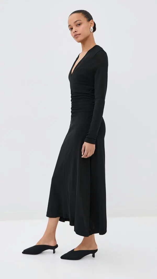 Bite Studios Steep V-neck Maxi Dress