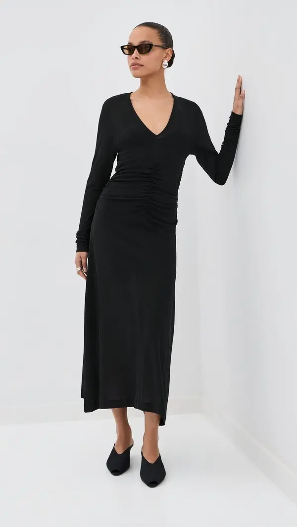 Bite Studios Steep V-neck Maxi Dress