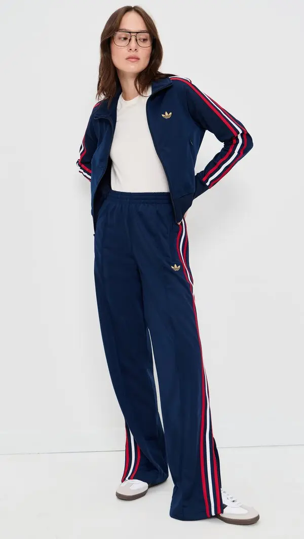 Adidas Firebird Classic Track Pants - Night Indigo/better Scarlet