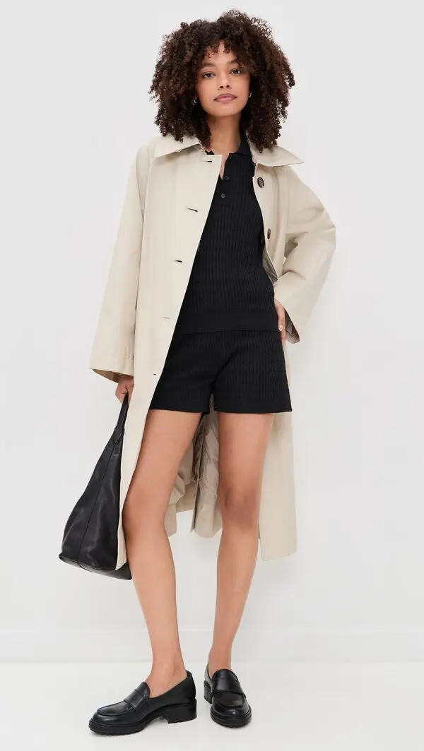 PRIME OF LIME Julieta Cable Knit Shorts