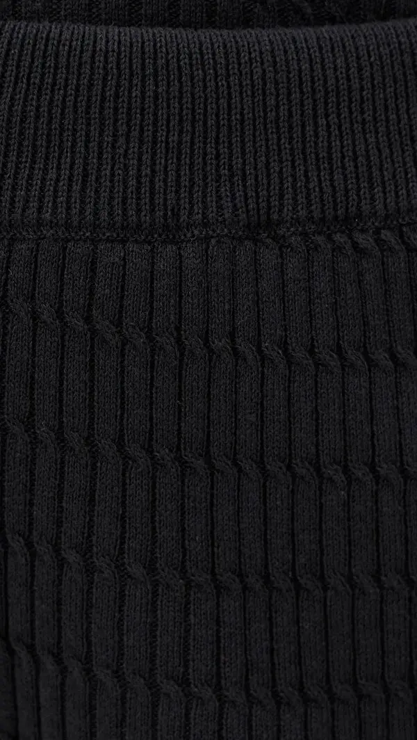 PRIME OF LIME Julieta Cable Knit Shorts