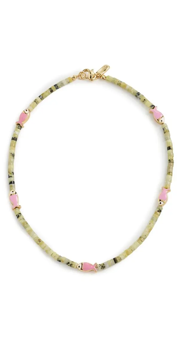 LOGAN TAY Beaded Necklace - Green