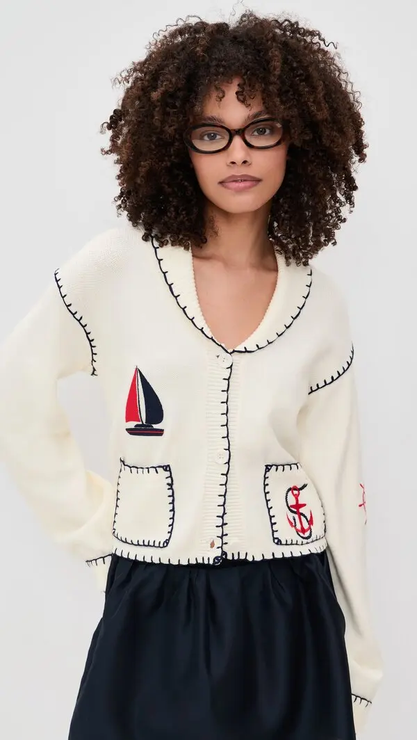 BAILEY ROSE Nautical Cardigan