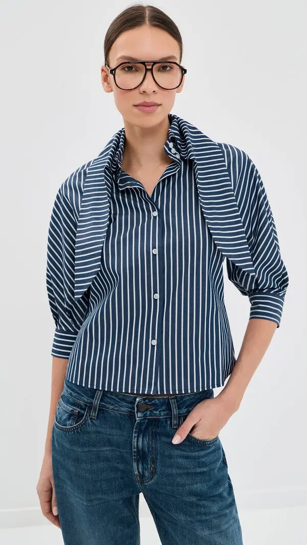 KALLMEYER Lilette 3/4 Sleeve Button-down