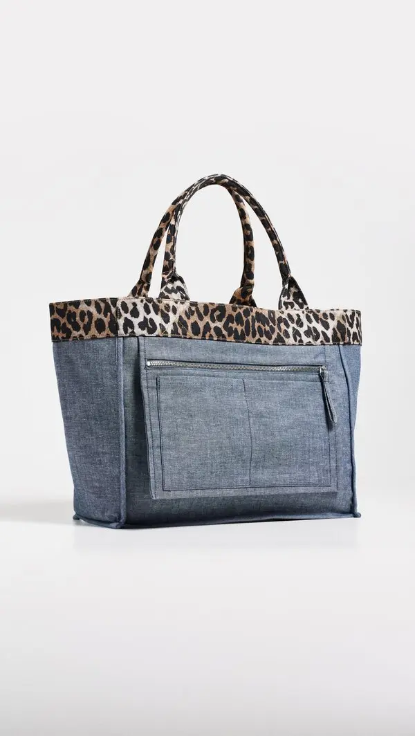 GANNI Medium Trapeze Shopper Reversible Tote