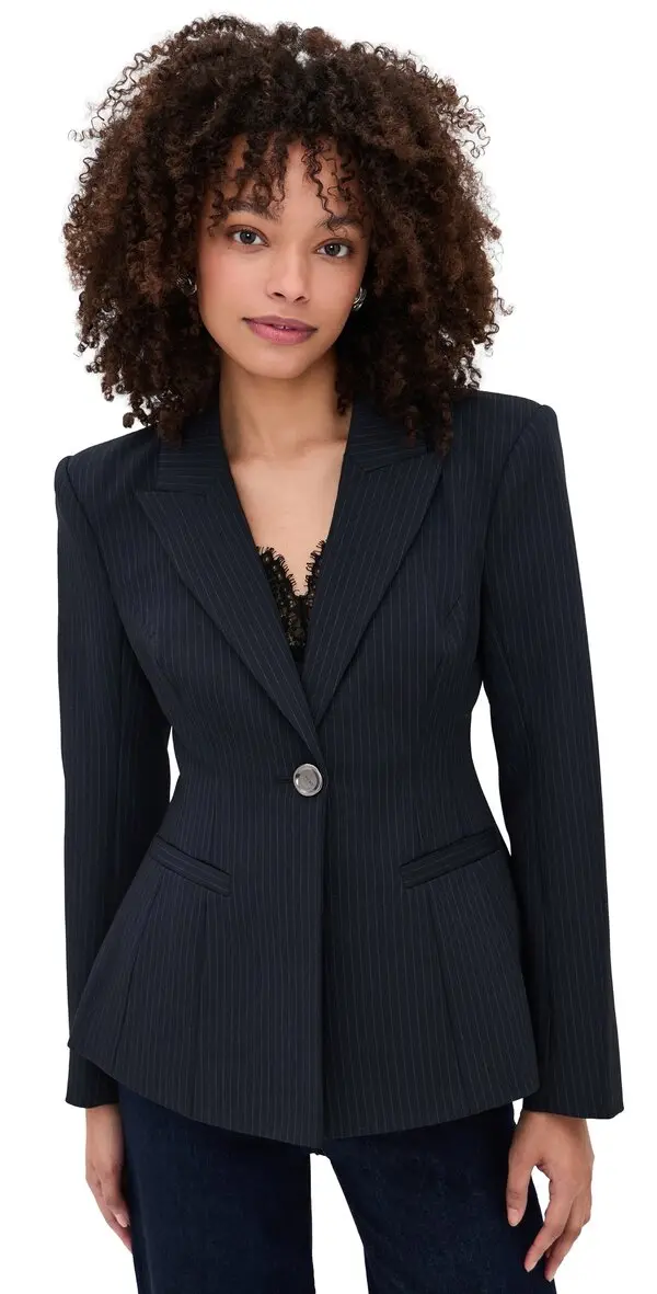 L'Agence Therese Cinched Waist Blazer