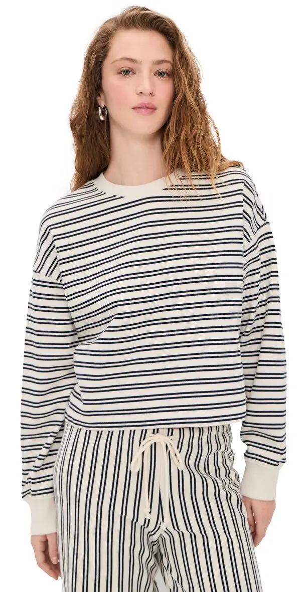 Velvet By Graham & Spencer Isabelle Striped Sweatshirt