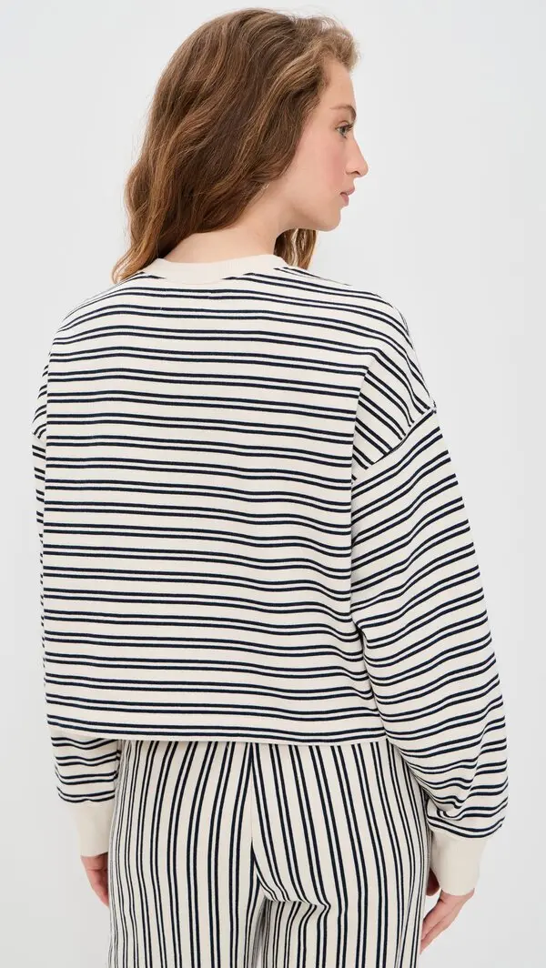 Velvet By Graham & Spencer Isabelle Striped Sweatshirt