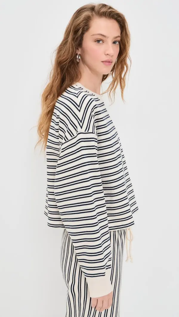Velvet By Graham & Spencer Isabelle Striped Sweatshirt