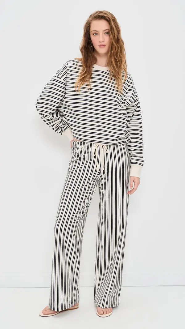 Velvet By Graham & Spencer Isabelle Striped Sweatshirt