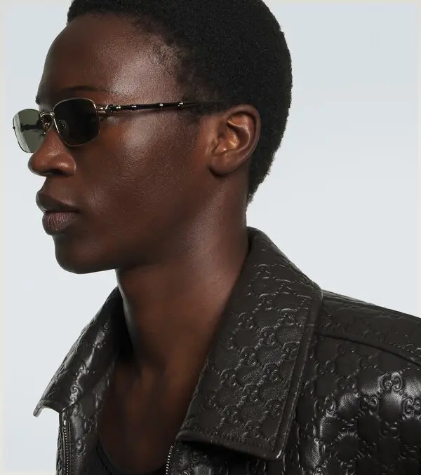 Gucci Bamboo Rectangle Sunglasses