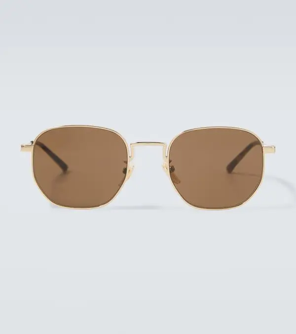 Gucci Round Frame Sunglasses - Gold