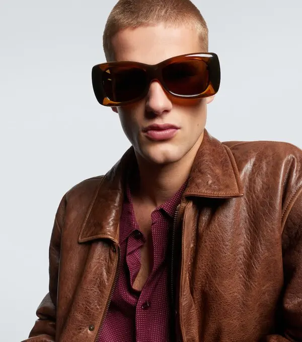 Saint Laurent Oversized Sunglasses - Brown