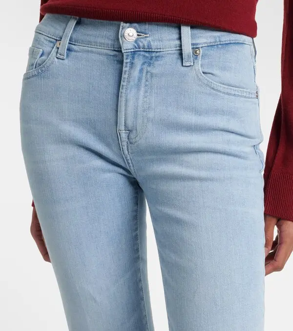 7 For All Mankind Logo Bootcut Jeans - Blue