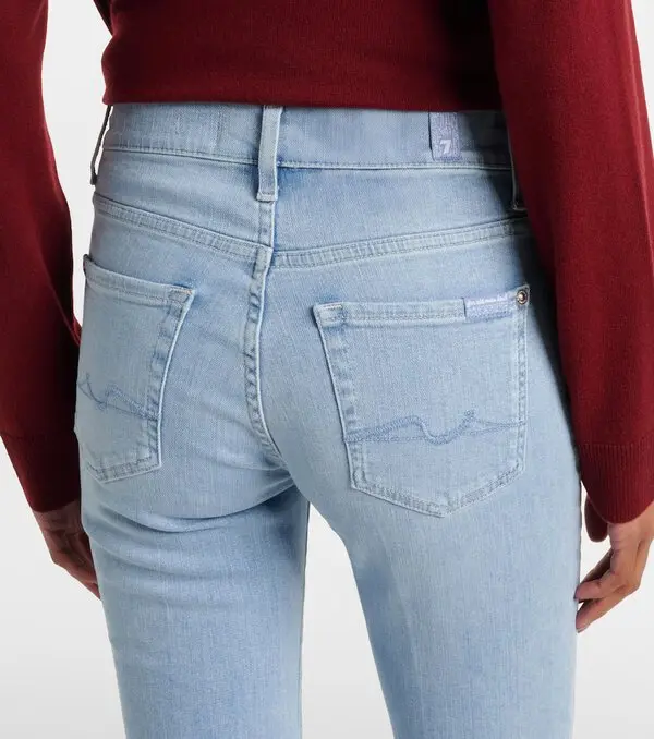 7 For All Mankind Logo Bootcut Jeans - Blue