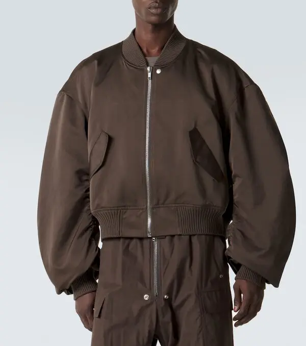 Rick Owens Secchia Technical Bomber Jacket - Brown