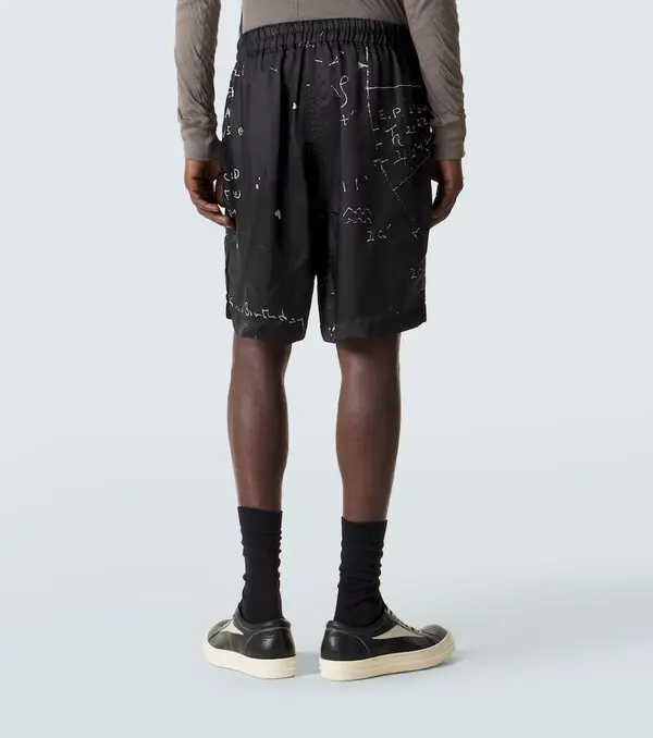 Rick Owens Printed Drawstring Shorts