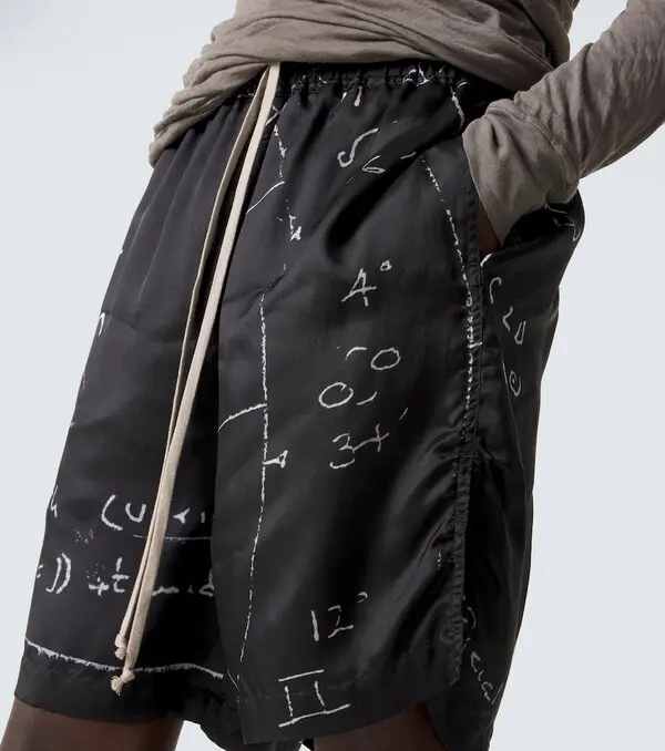 Rick Owens Printed Drawstring Shorts