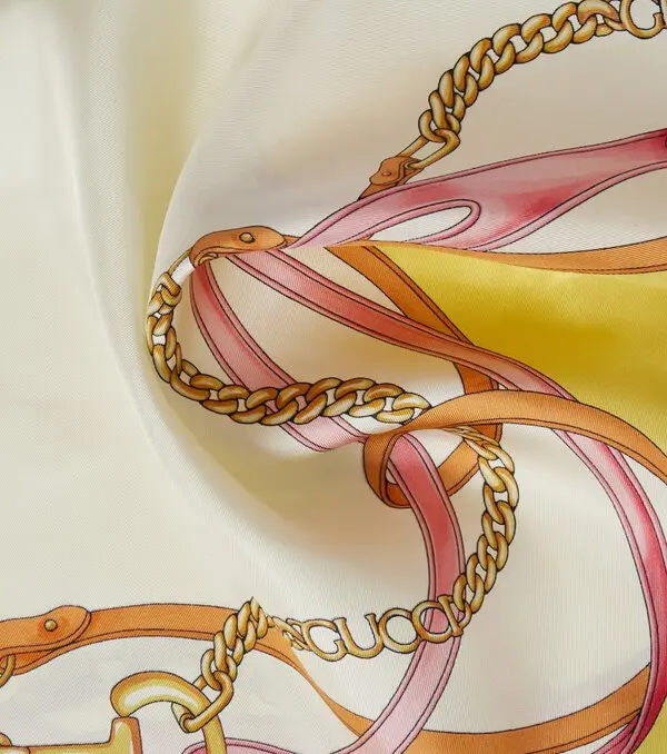 Gucci Printed Silk Twill Scarf - Multicoloured