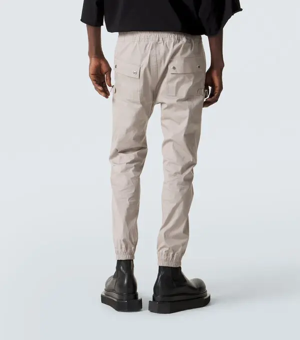Rick Owens Bauhaus Cotton-blend Poplin Cargo Pants - White