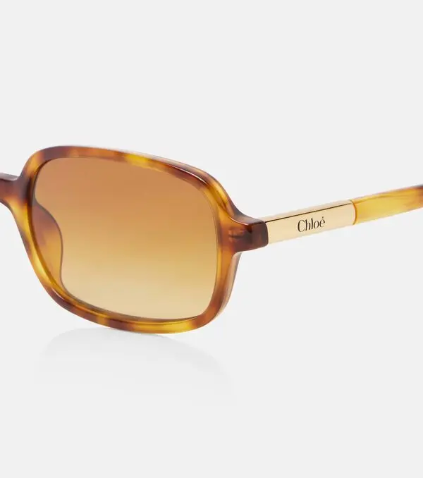 Chloé Judy Rectangle Sunglasses - Brown