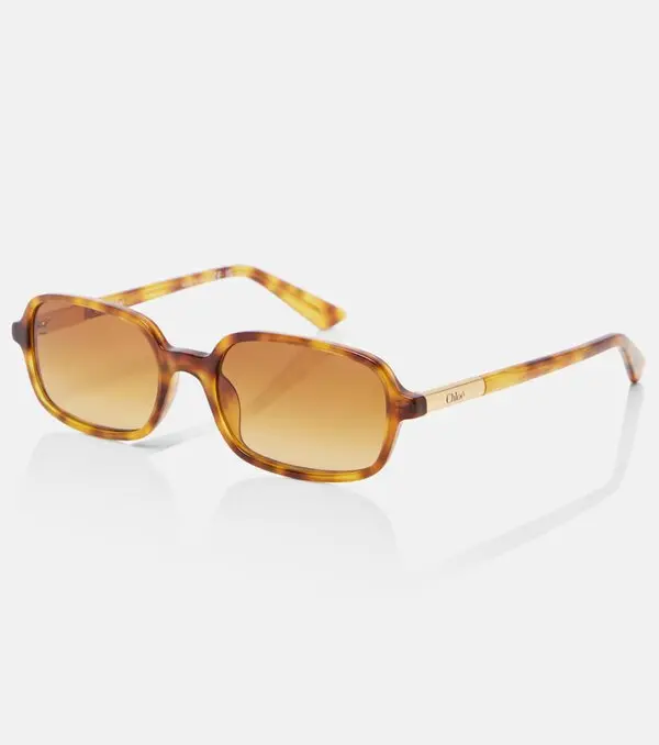 Chloé Judy Rectangle Sunglasses - Brown