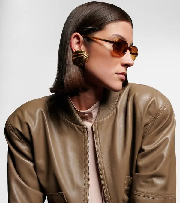 Chloé Judy Rectangle Sunglasses - Brown