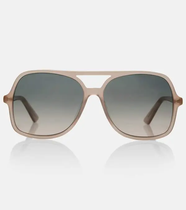 Chloé Judy Oversized Sunglasses - Beige