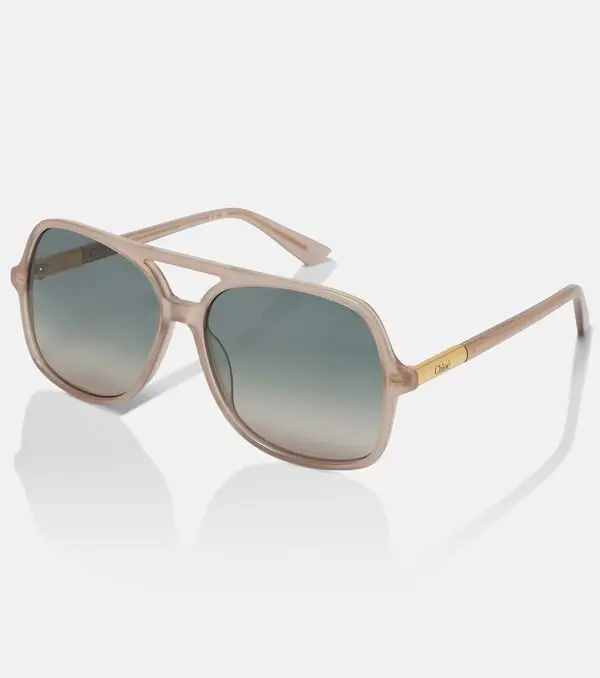 Chloé Judy Oversized Sunglasses - Beige