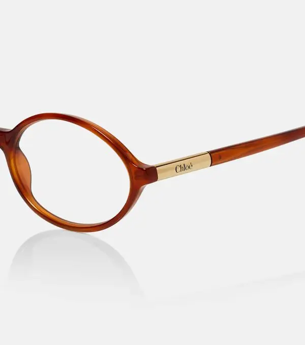 Chloé Judy Logo Oval Eyeglasses