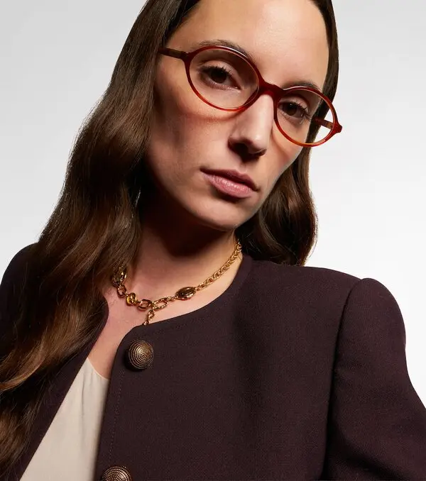Chloé Judy Logo Oval Eyeglasses