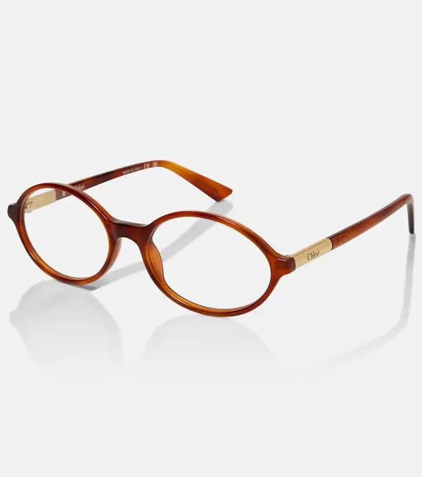 Chloé Judy Logo Oval Eyeglasses